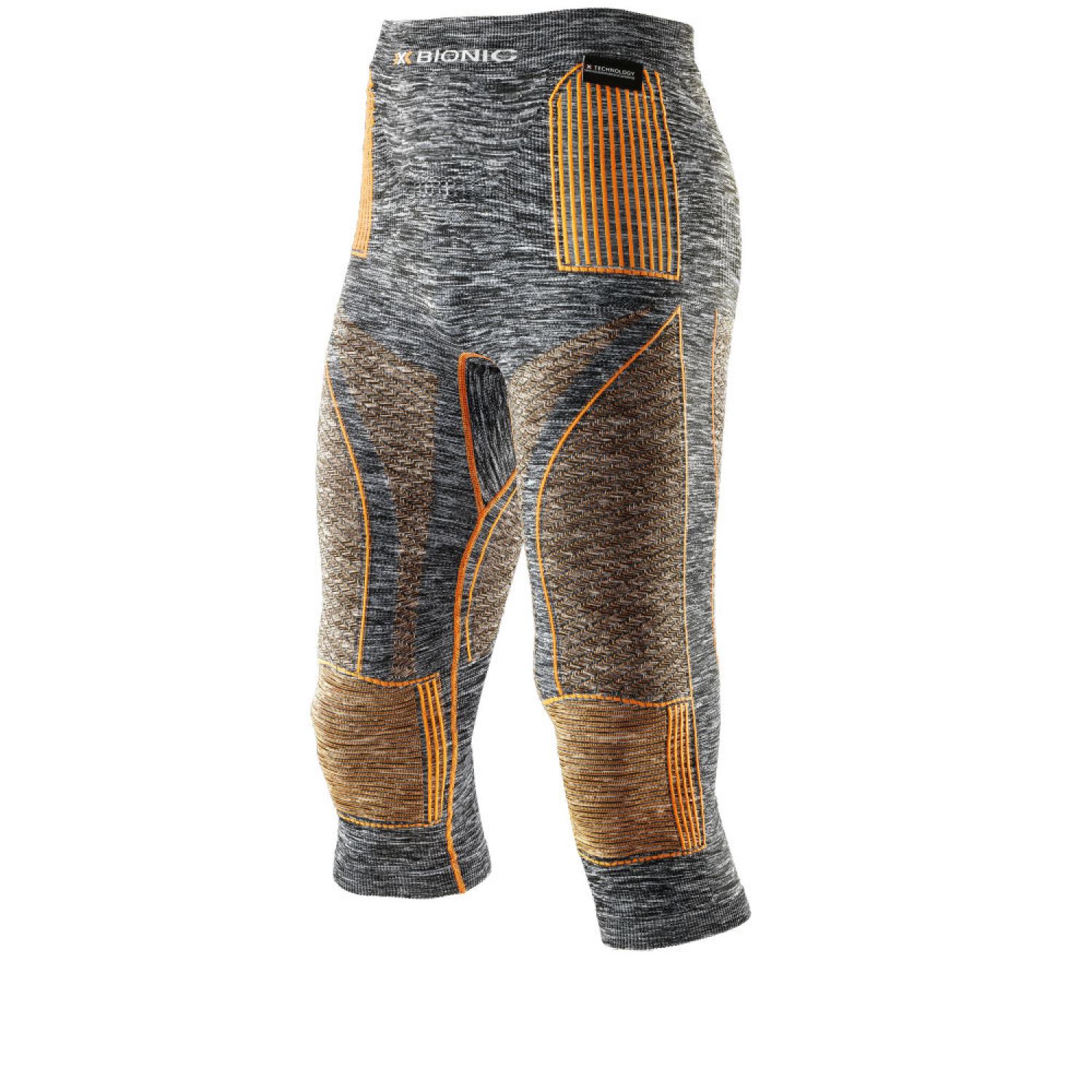 Grau orange melierte X-Bionic 3/4 Energy Accumulator EVO Herren Medium ...